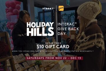 Holiday Hills: Interac® Give Back Day - STACKT market