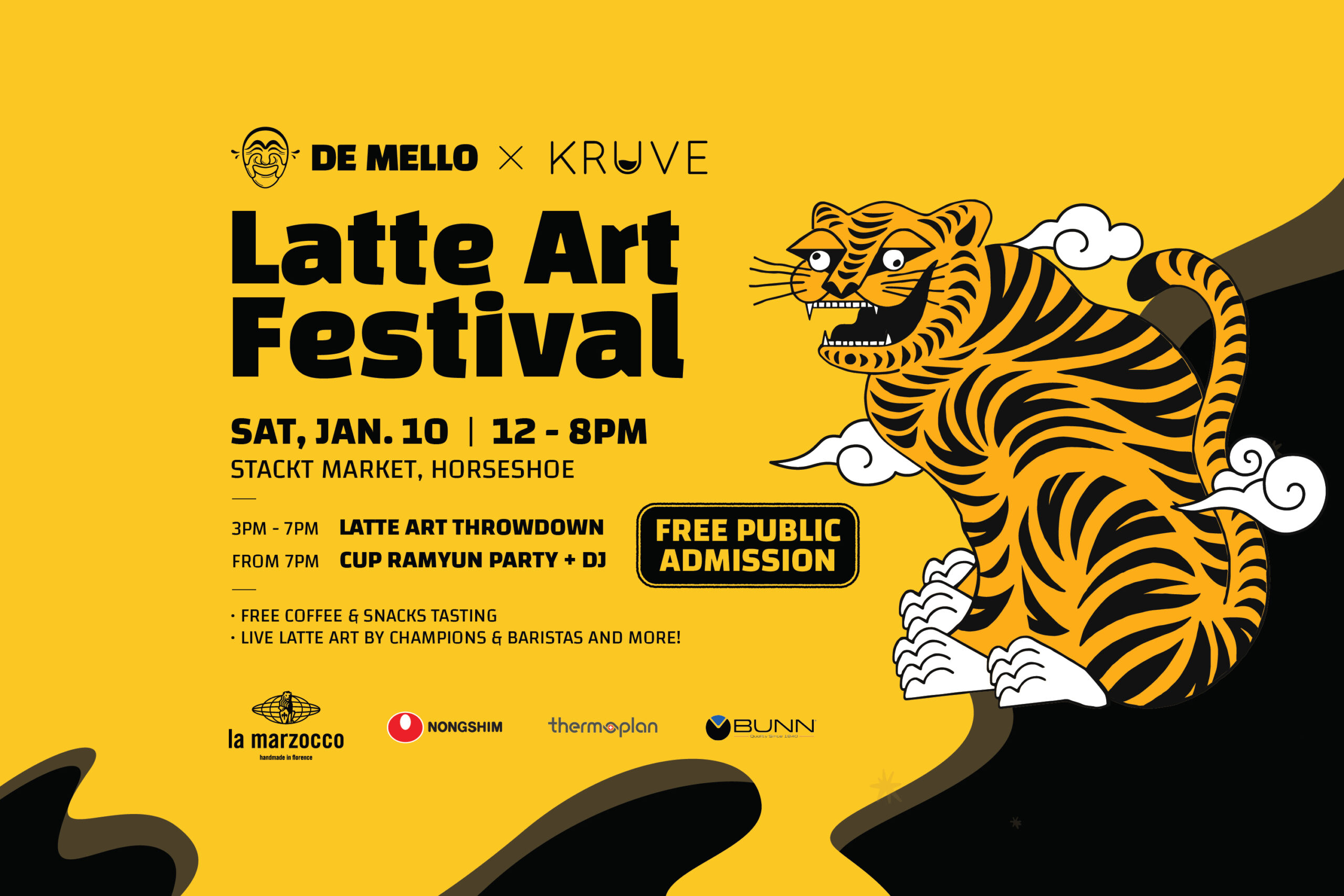 De Mello x KRUVE Latte Art Fest - STACKT market
